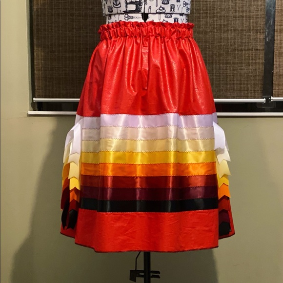 Allure Works | Skirts | Red Ribbon Skirt | Poshmark